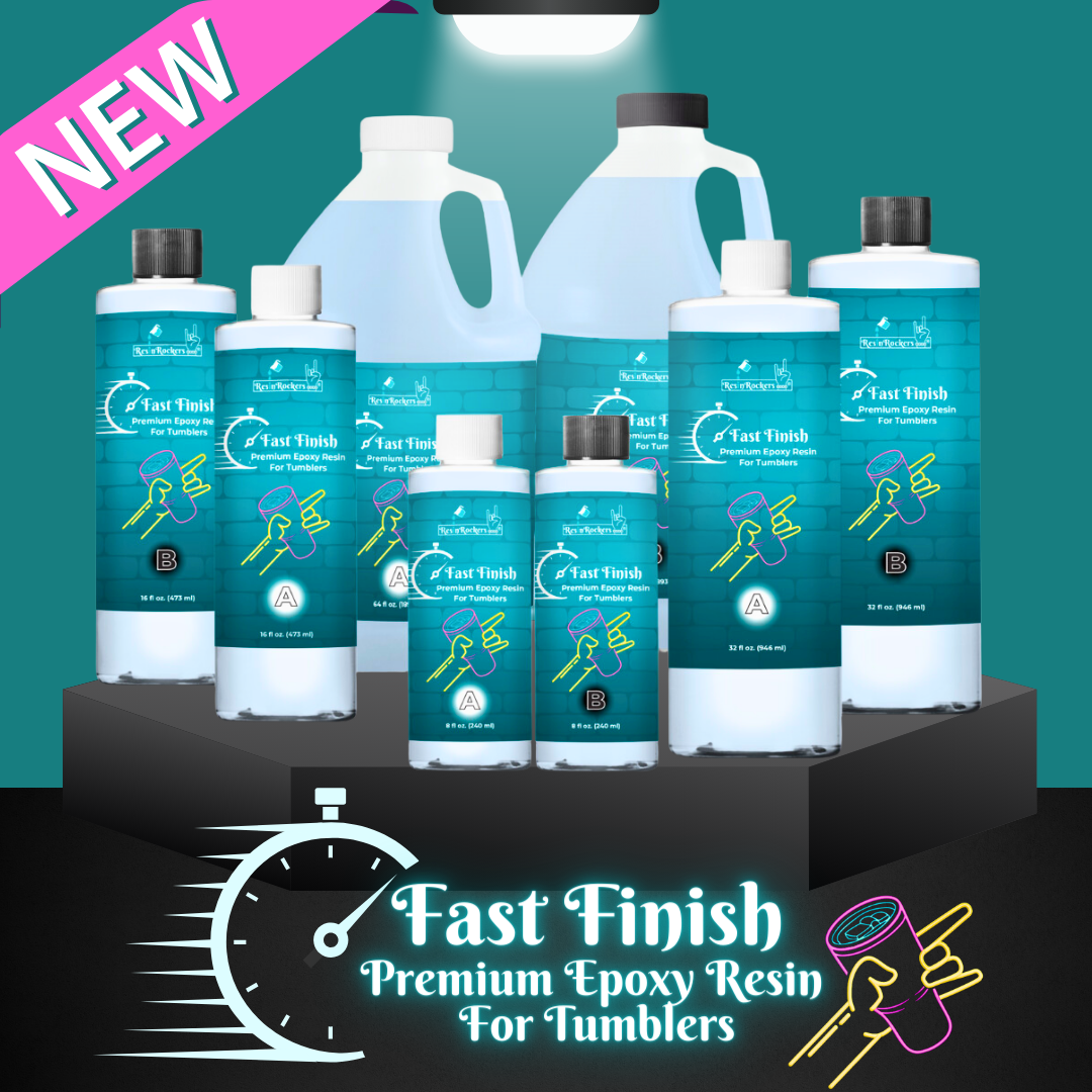 Fast Finish Premium Fast Set Epoxy Resin For Tumblers - Resin Rockers