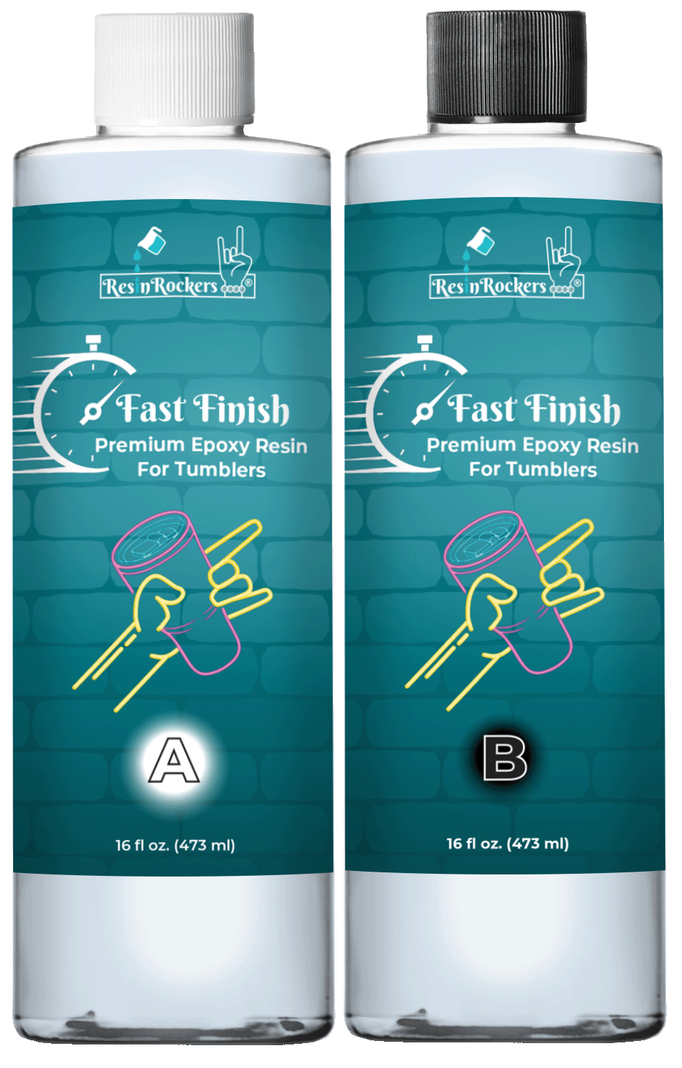 Fast Finish™️ Premium Fast Set Epoxy Resin For Tumblers - Resin Rockers