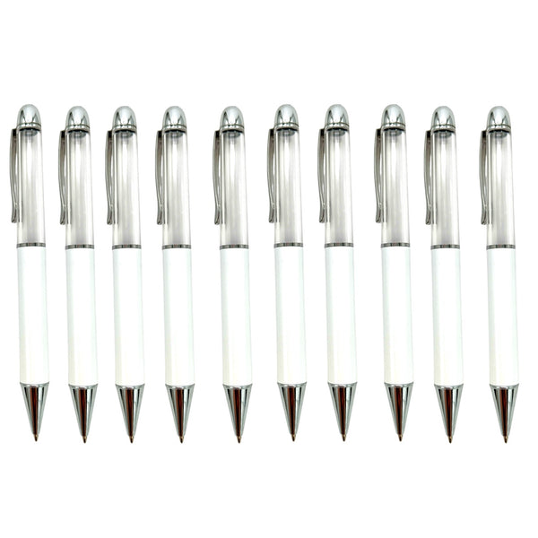 Snow Globe Fillable Sublimation Straight Barrel Chunky Ballpoint Pen B ...