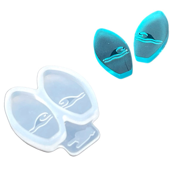 Surfboard Stud Earring Mold - Resin Rockers