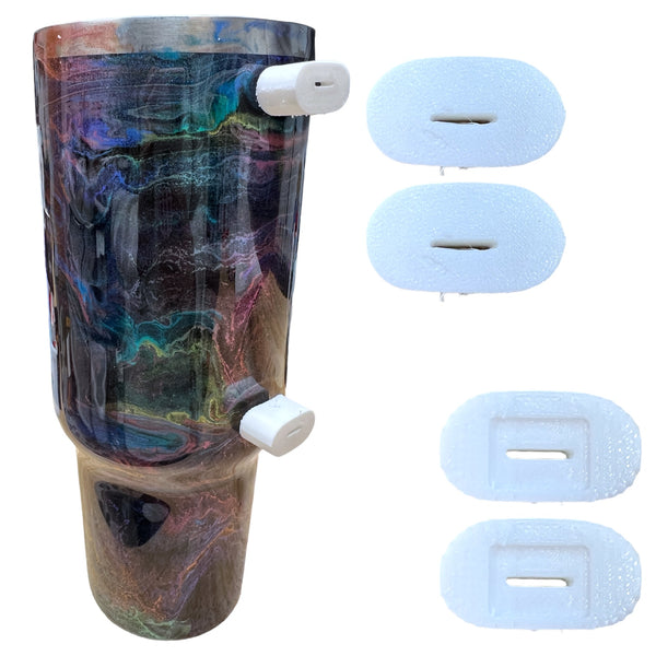 Cover Ups Reusable Flexible 40oz Tumbler Handle Bracket Guards Set of ...