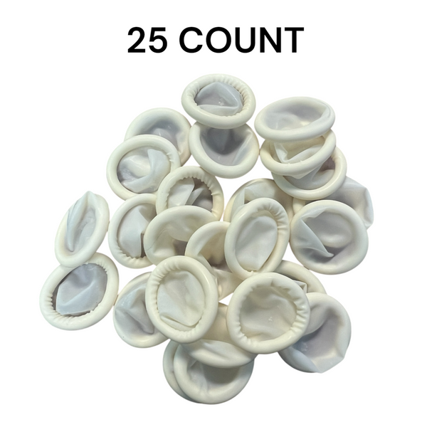 White Latex Conductive Finger Cots - Resin Rockers