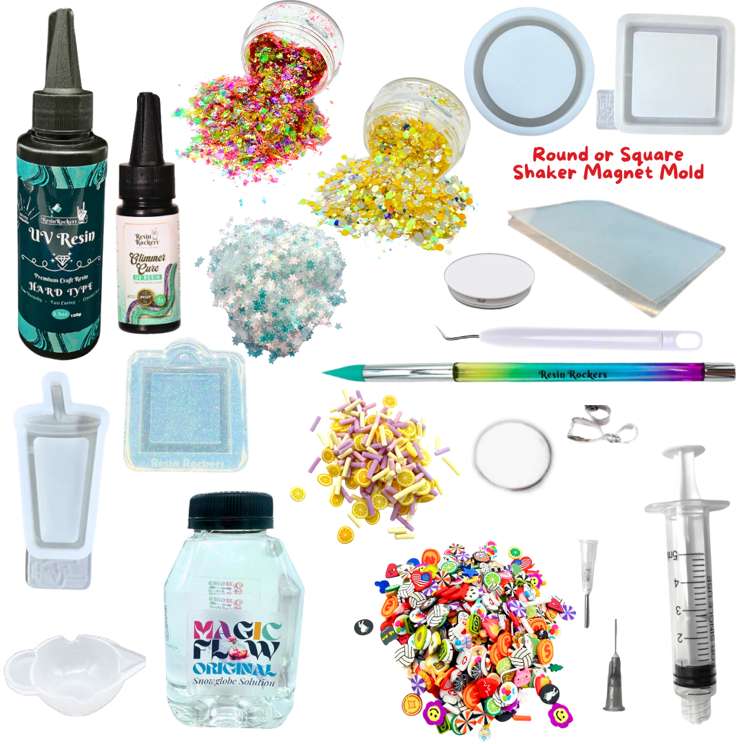 UV Resin Shaker Class Kit - FREE VIRTUAL CLASS ON YOUTUBE - Resin Rockers