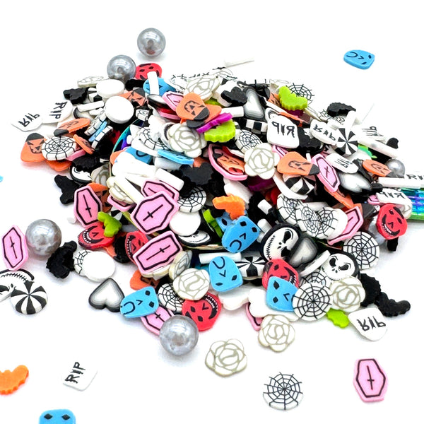 Spooky Nightmare Polymer Clay Shaker Filler Pieces - Resin Rockers