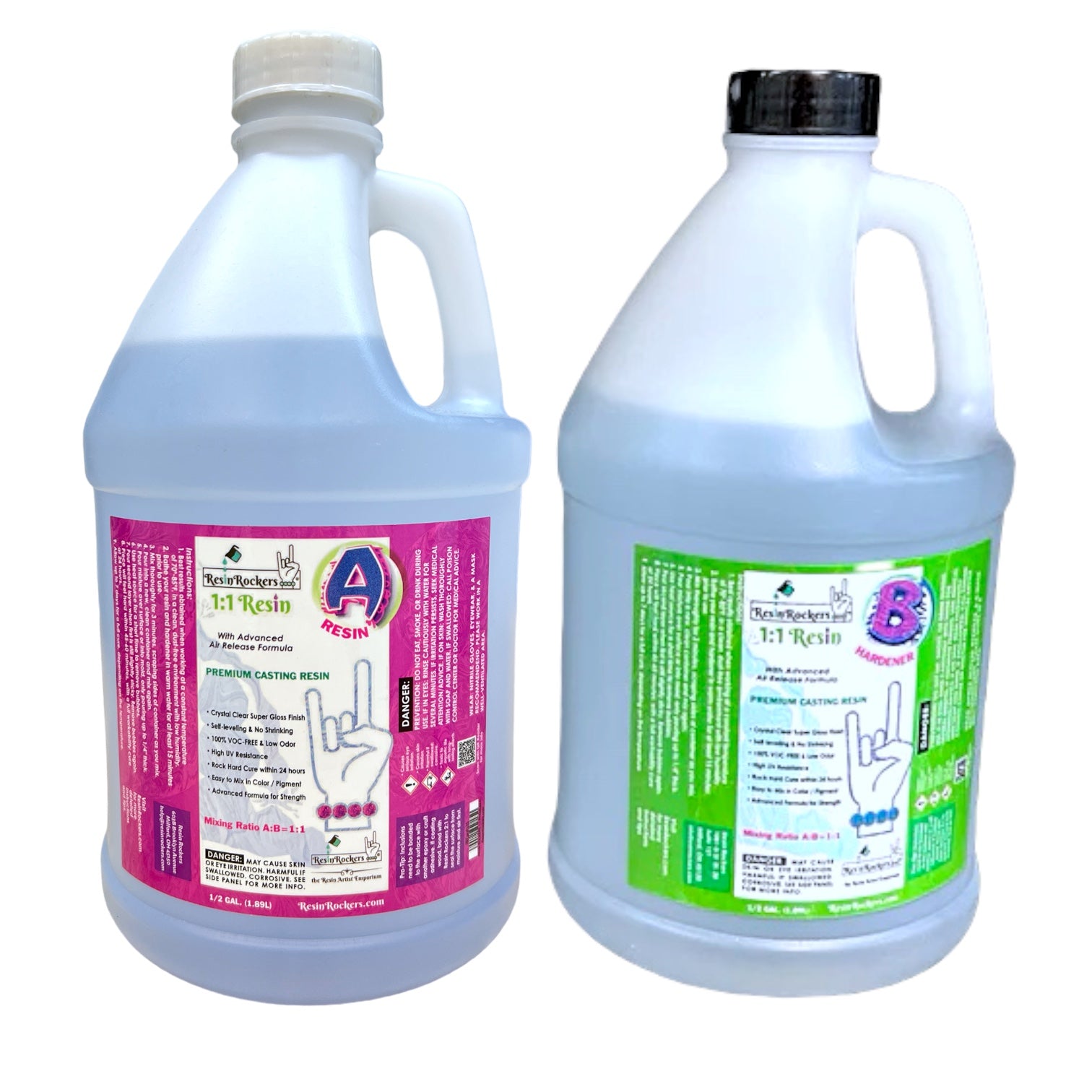 Resin Rockers Perfect Pour 1:1 Premium Low Viscosity Casting Epoxy Res