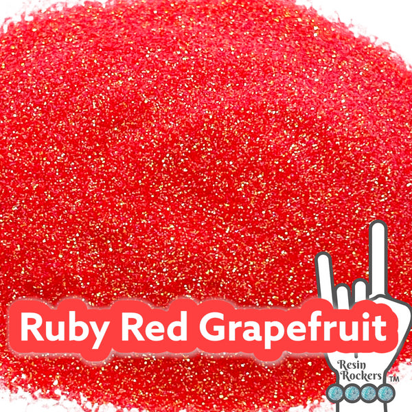 Ruby Red Grapefruit Iridescent Microfine Glitter - Resin Rockers