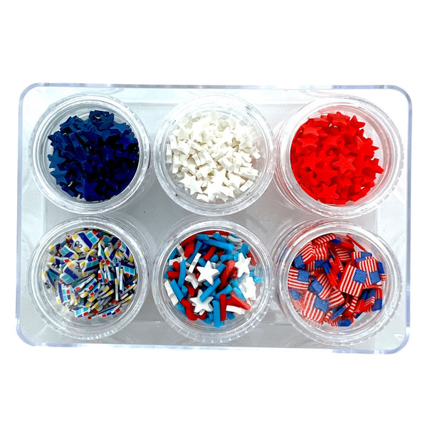 Home of the Brave Combo Set of Polymer Clay Pieces - Resin Rockers