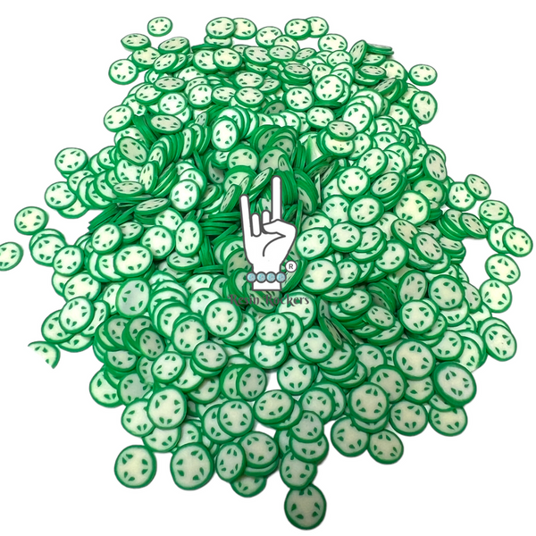 Cucumber Polymer Clay Pieces - Resin Rockers