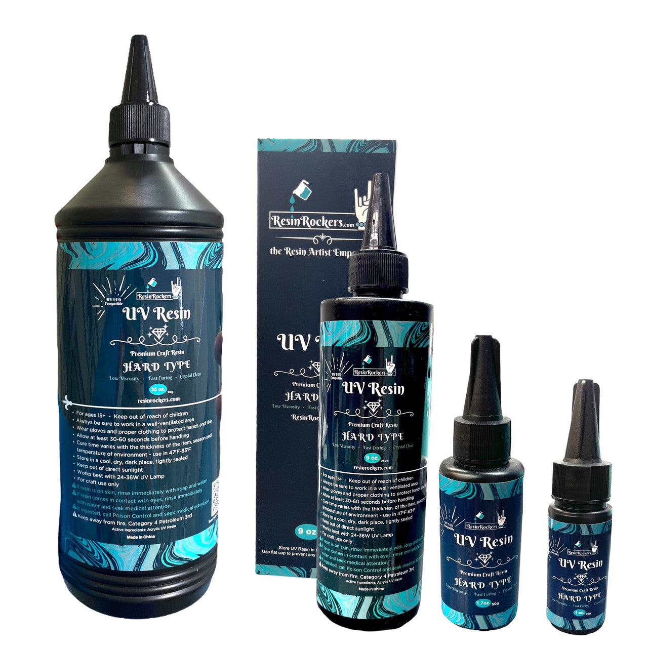 UV Resin Original Crystal Clear Hard Type Ultra Fast Curing - Resin Rockers